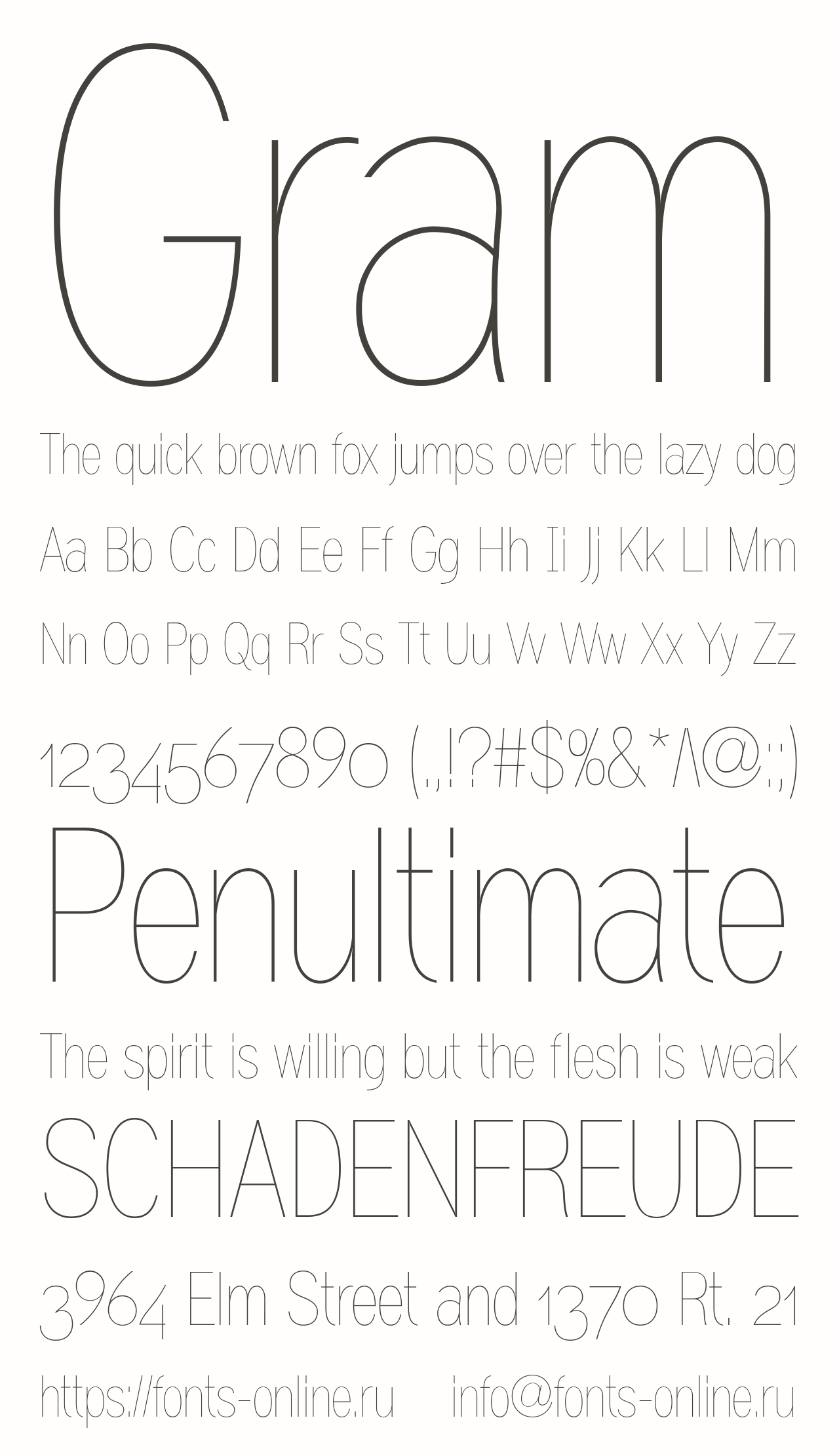 Gram Font
