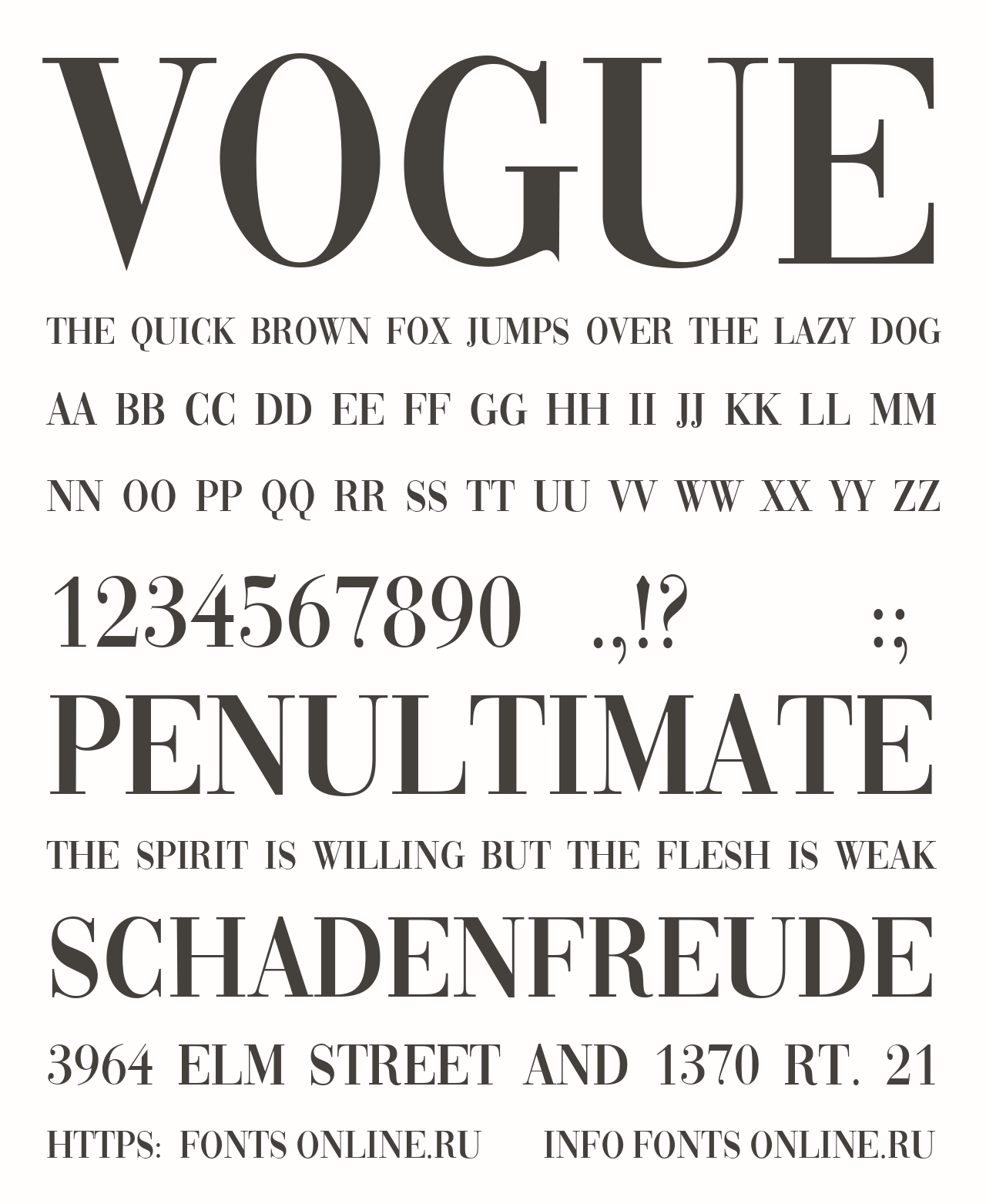 Vogue Font