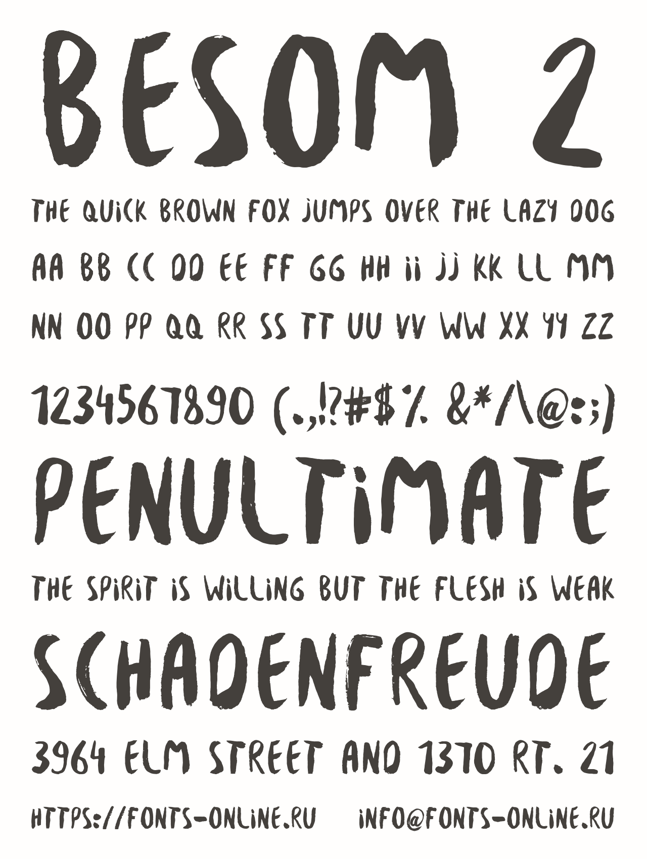Besom 2 font