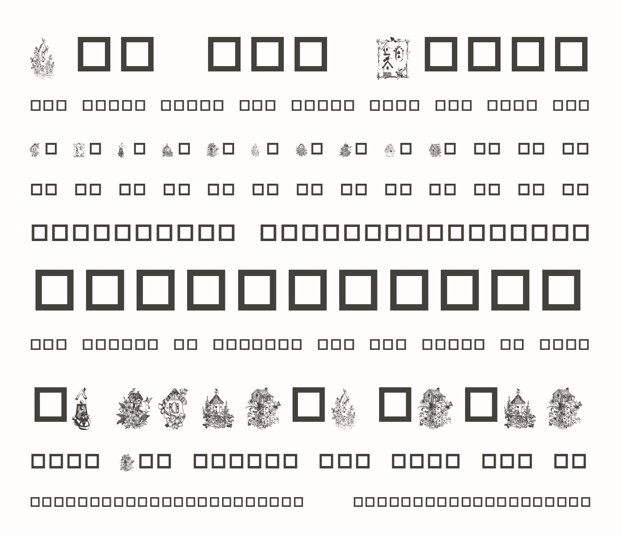 For the Birds font