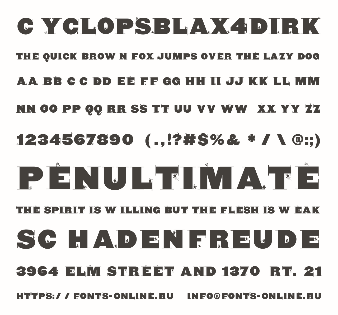 CyclopsBlax4Dirk font