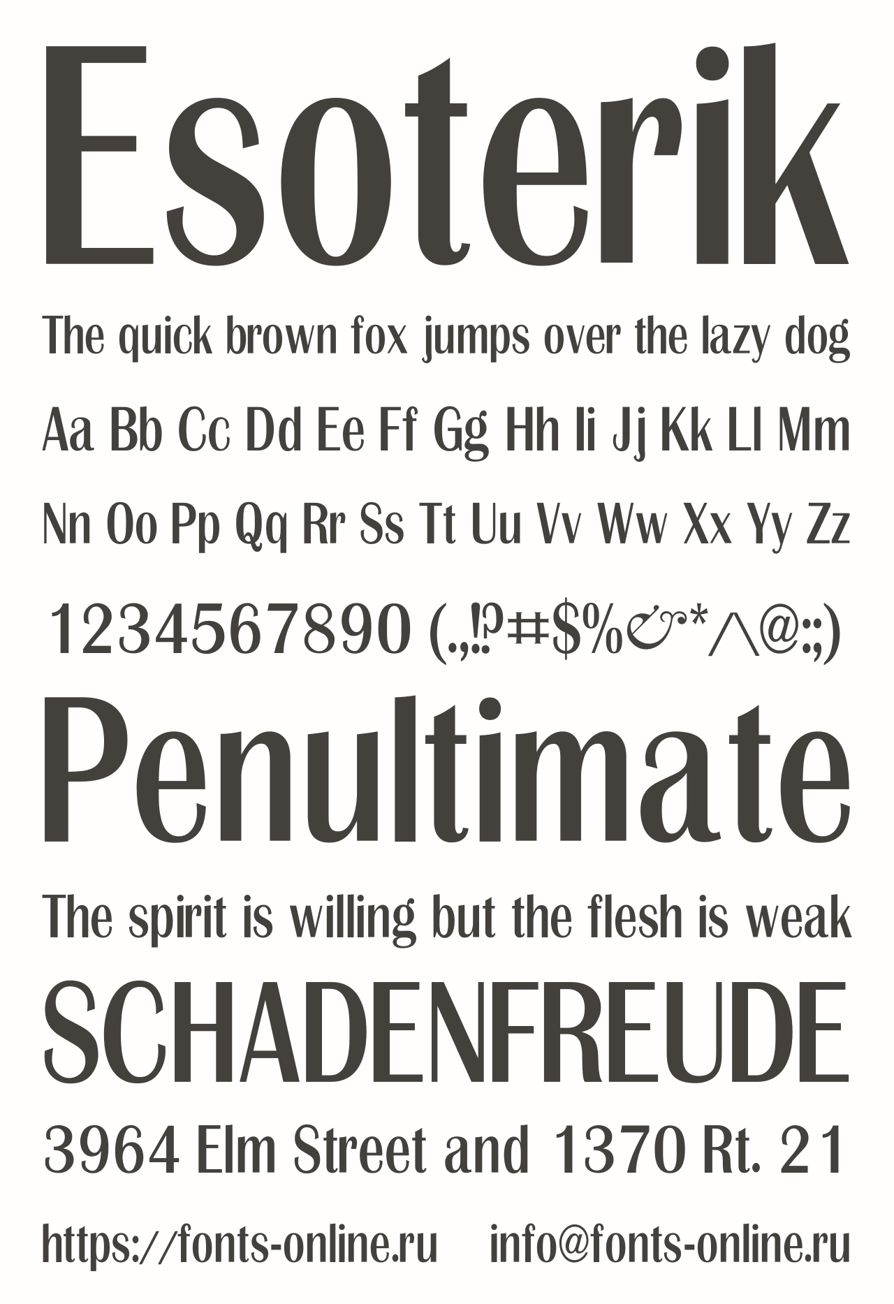 Esoterik font