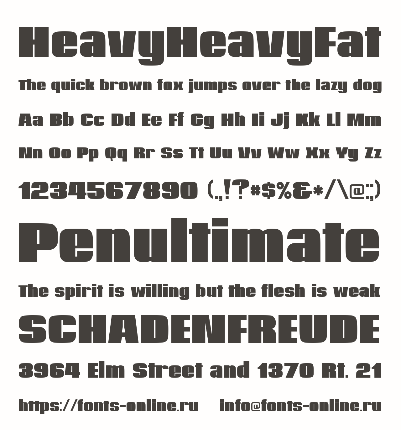 HeavyHeavyFat font