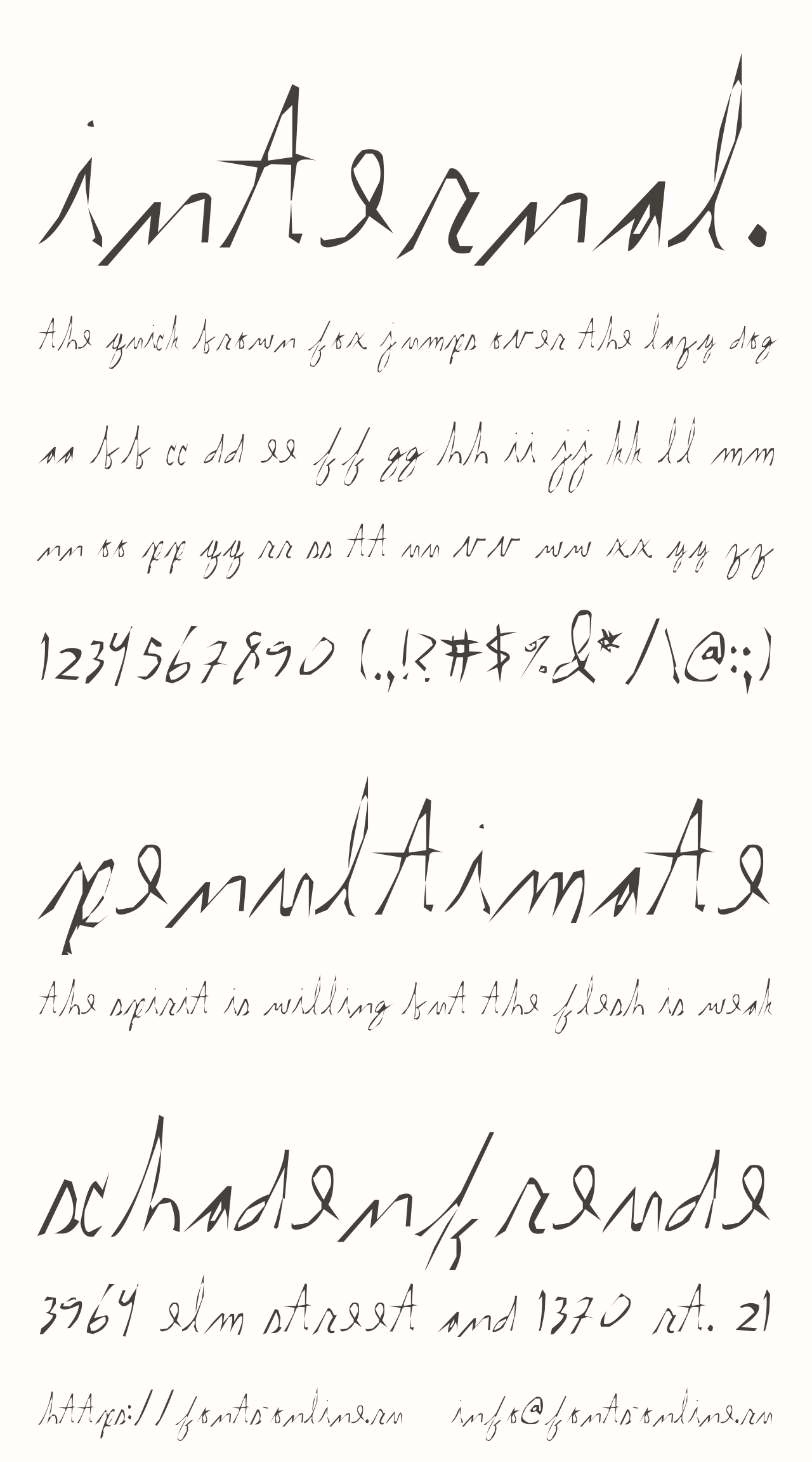 internal. font