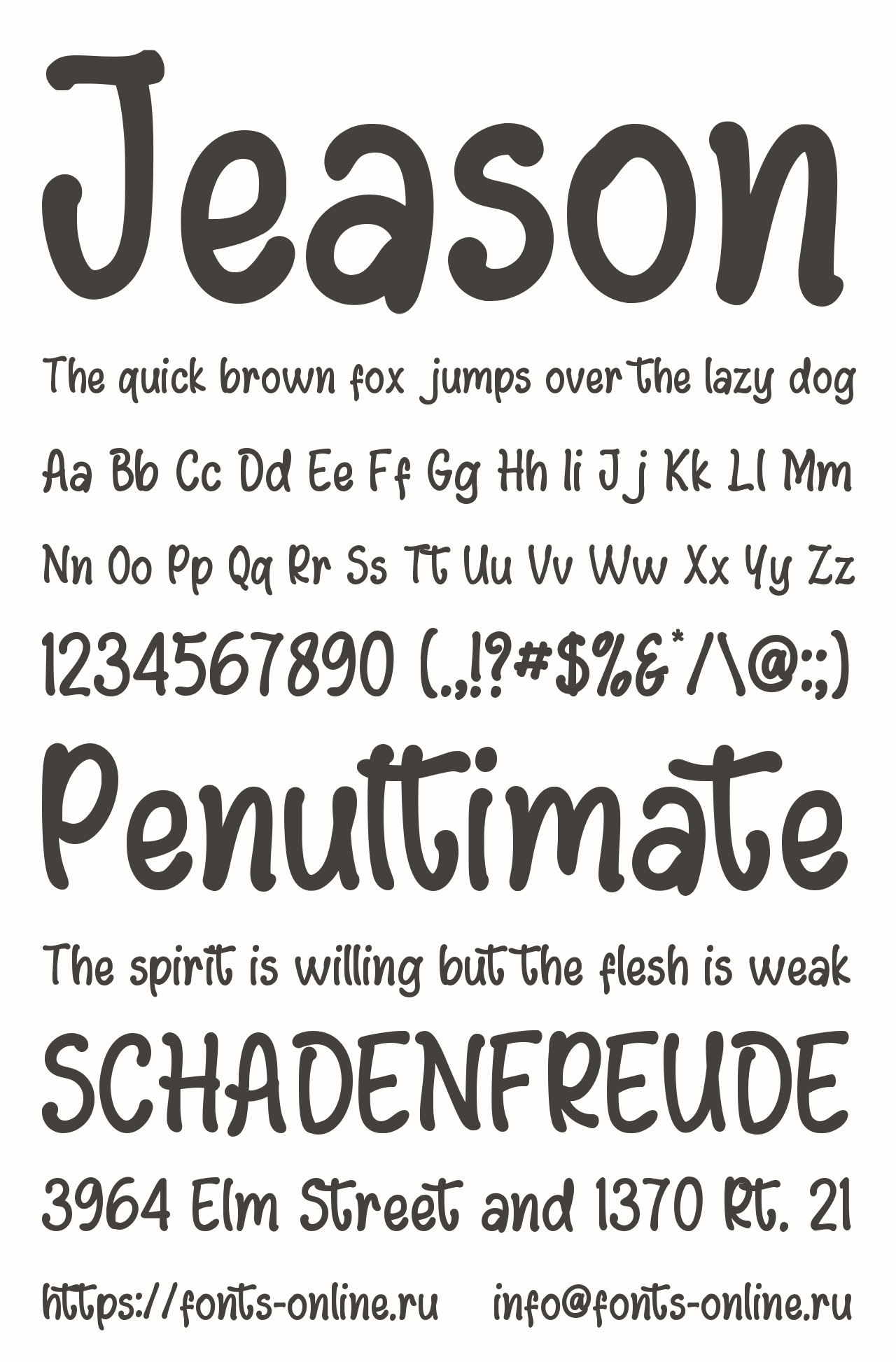 Jeason font