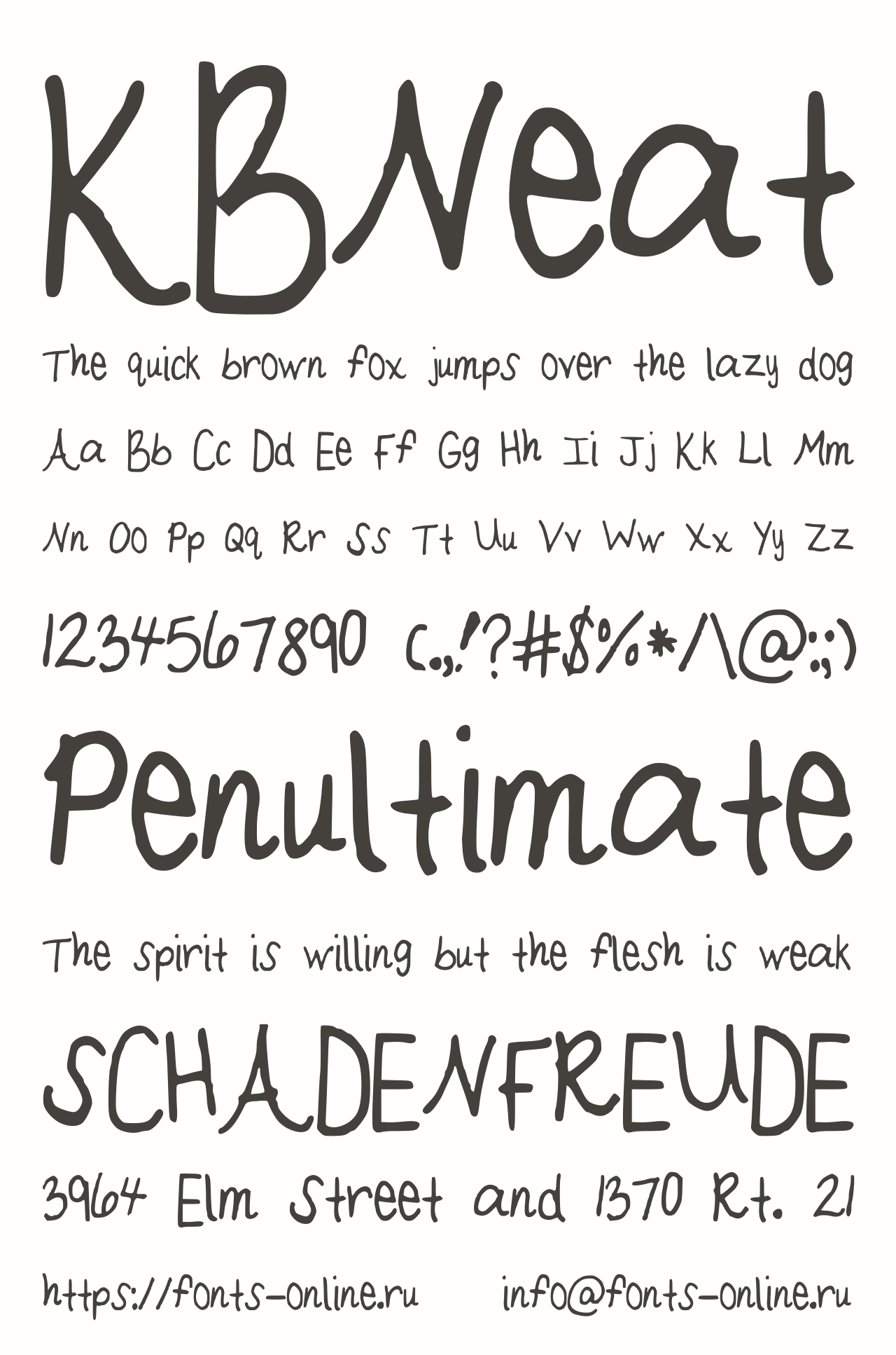 KBNeat font
