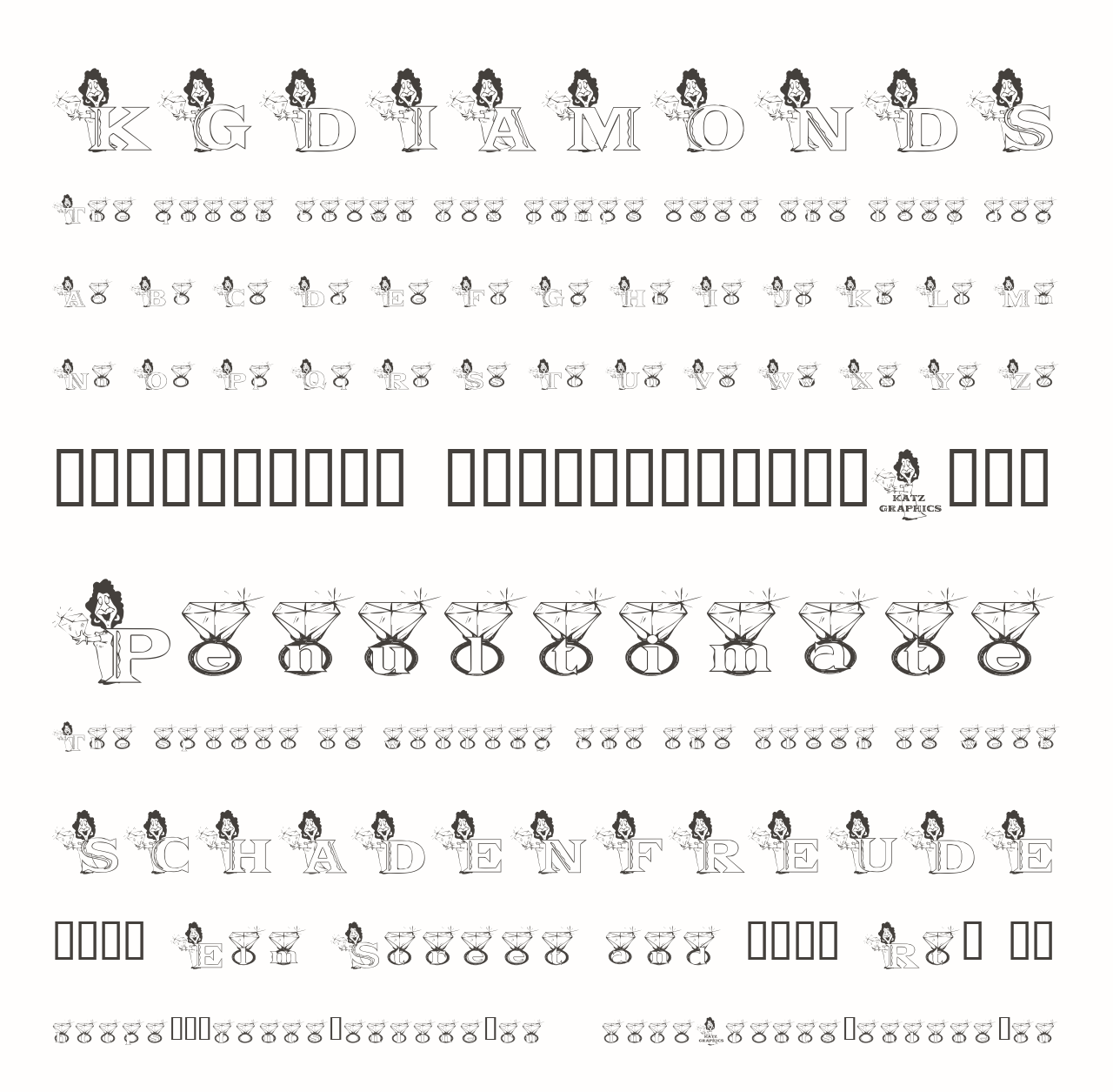 KGDIAMONDS font
