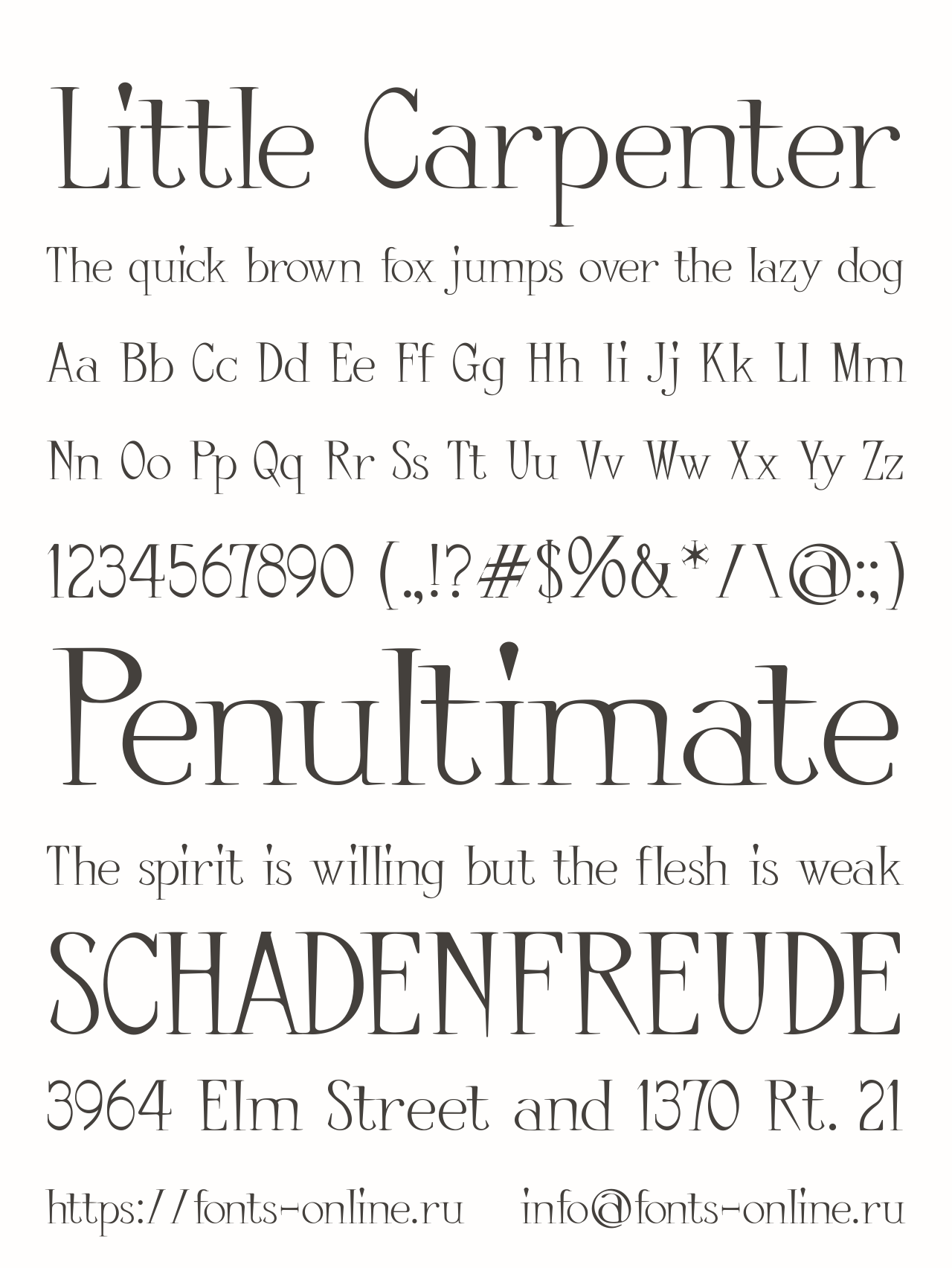 Little Carpenter font
