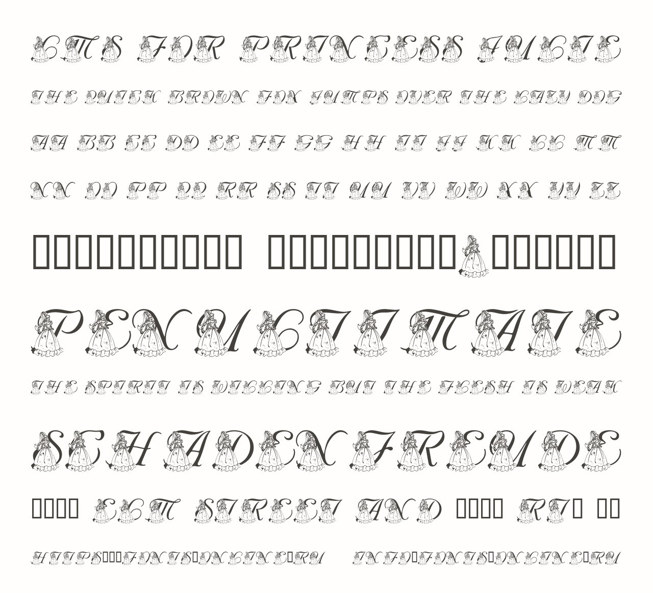 LMS For Princess Julie font
