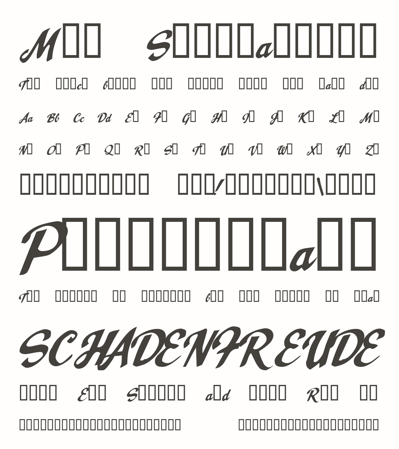 Mr. Spontaneous font