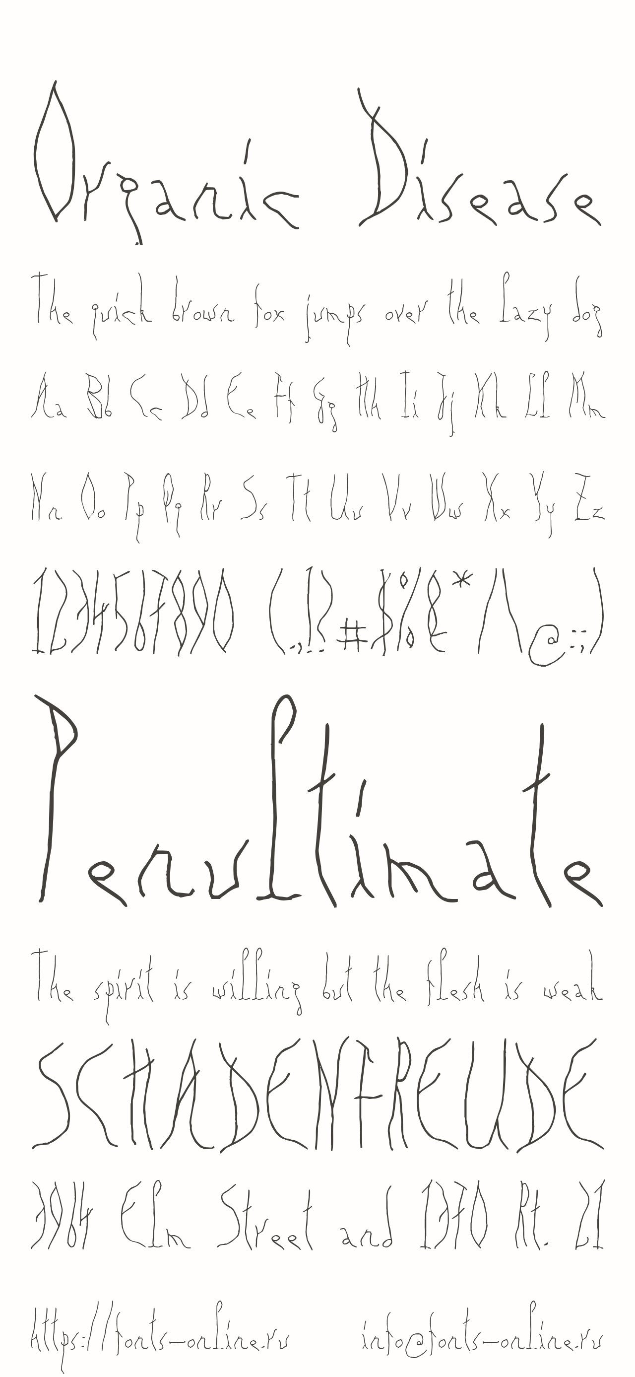 Organic Disease Font Organic Disease Font