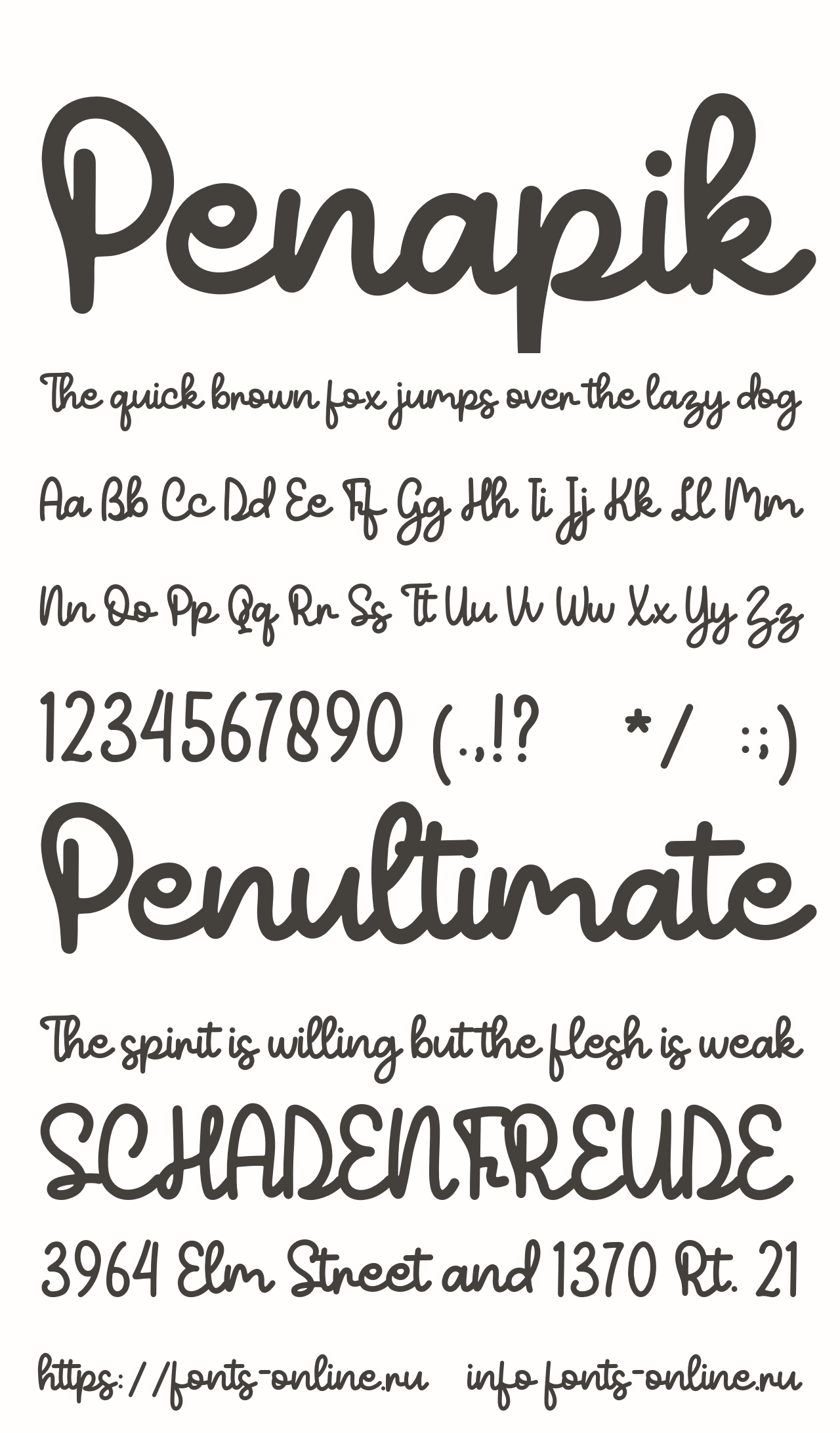 Penapik font