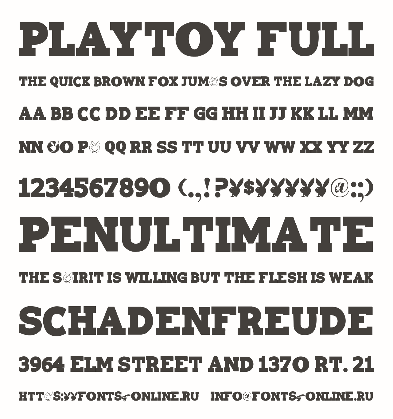 Playtoy Full font