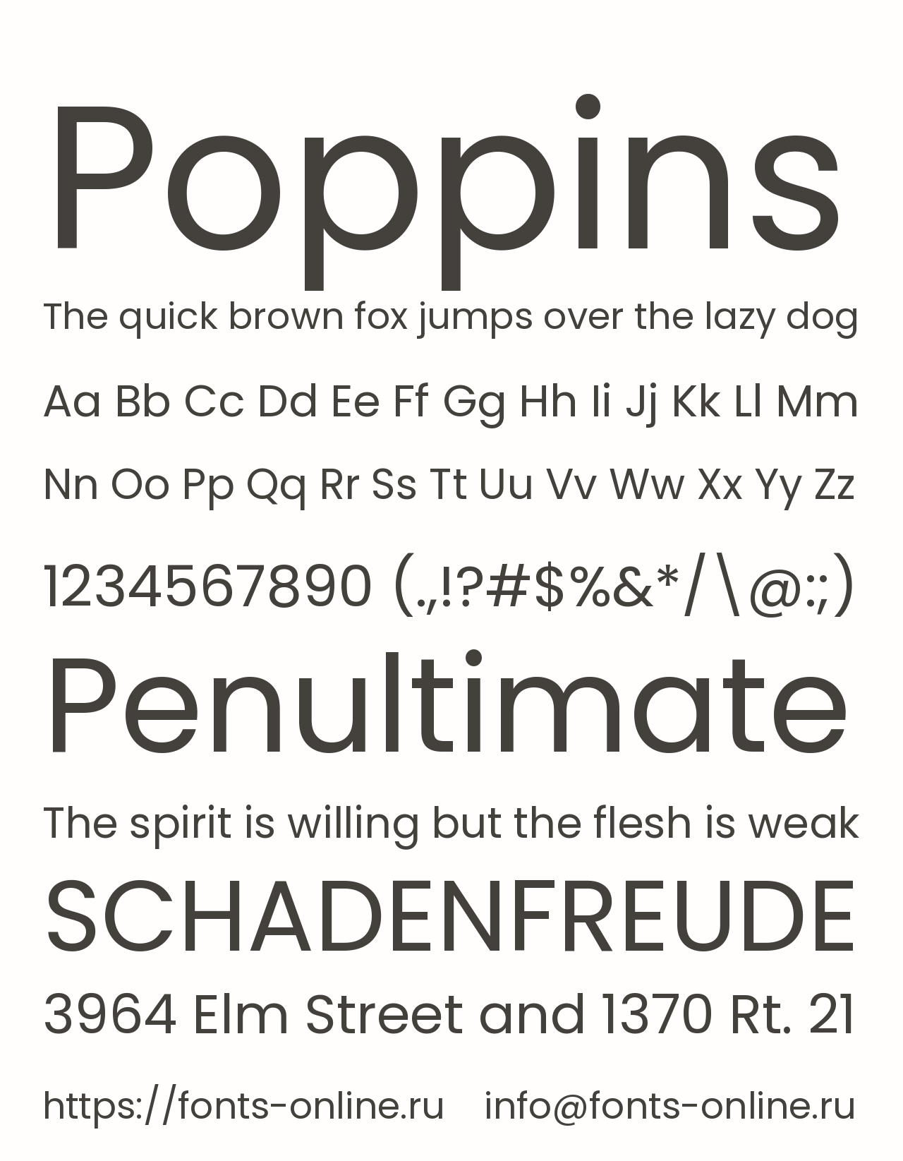 Poppins Font