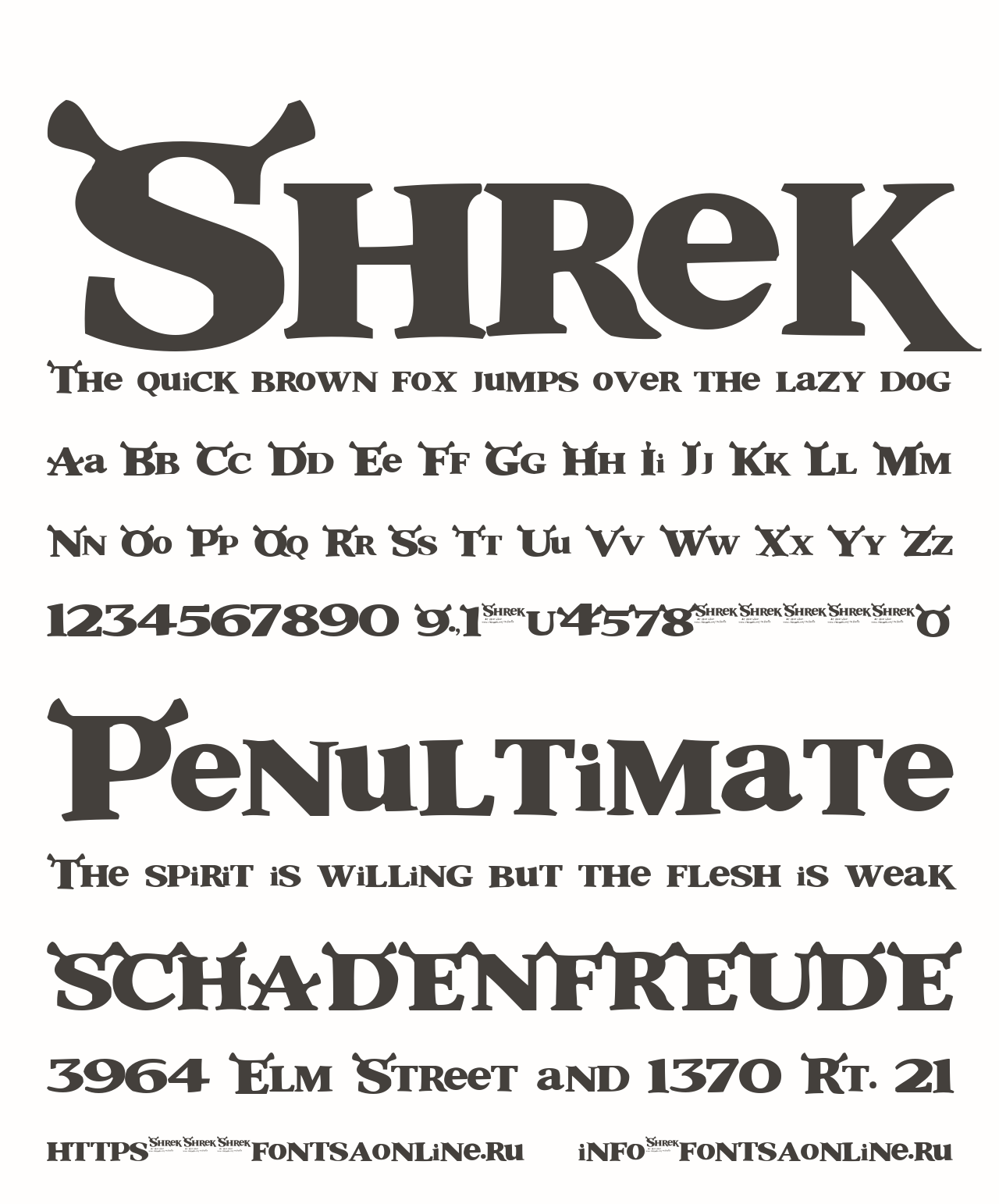 Shrek Font Shrek Font