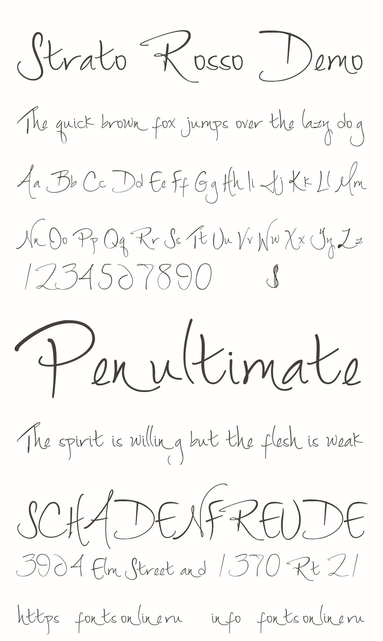 Strato Rosso Demo font
