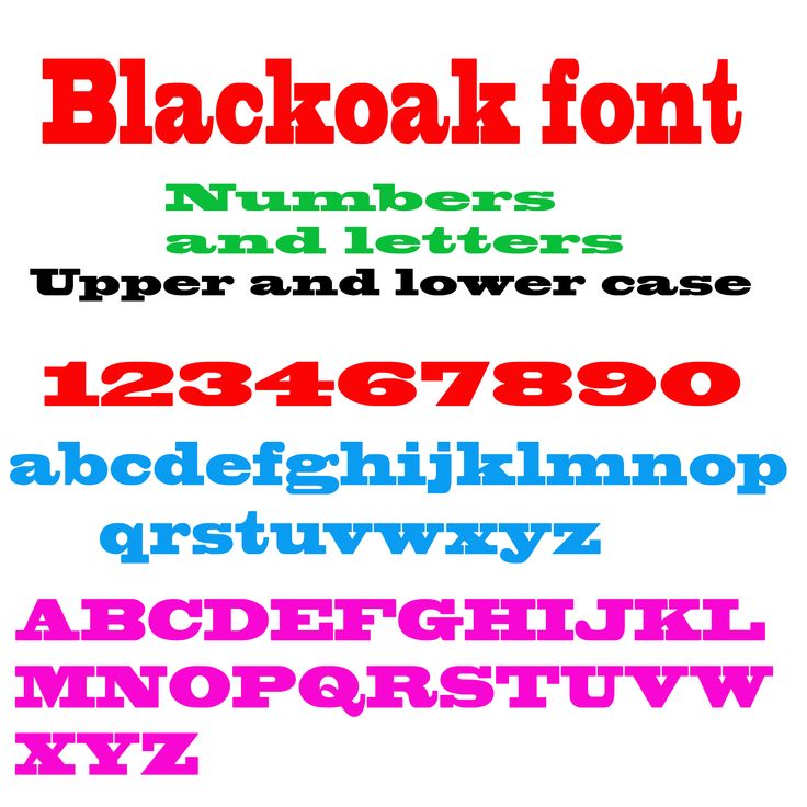 Blackoak Std font