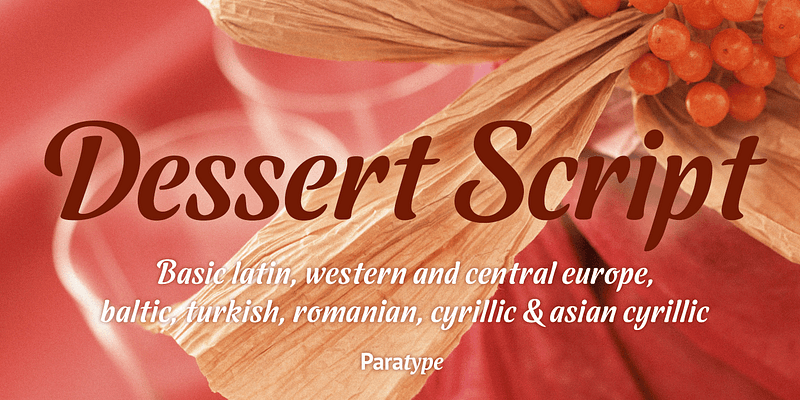 Dessert Script font